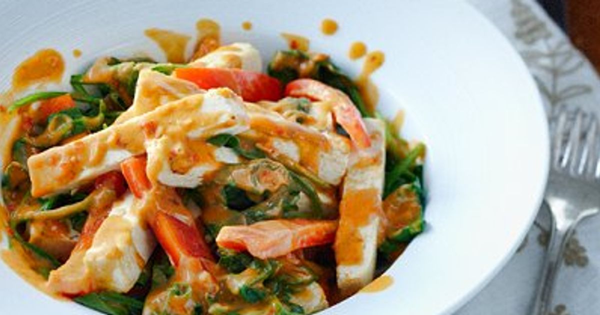 Spicy peanut, tofu and spinach stir-fry recipe - Chatelaine