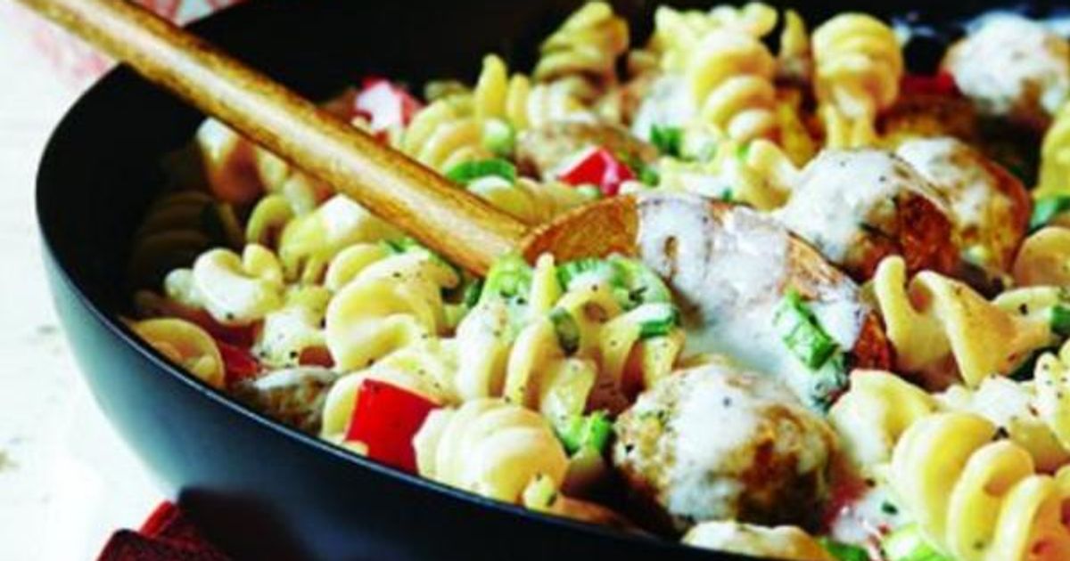 Pasta with creamy dill meatballs recipe - Chatelaine