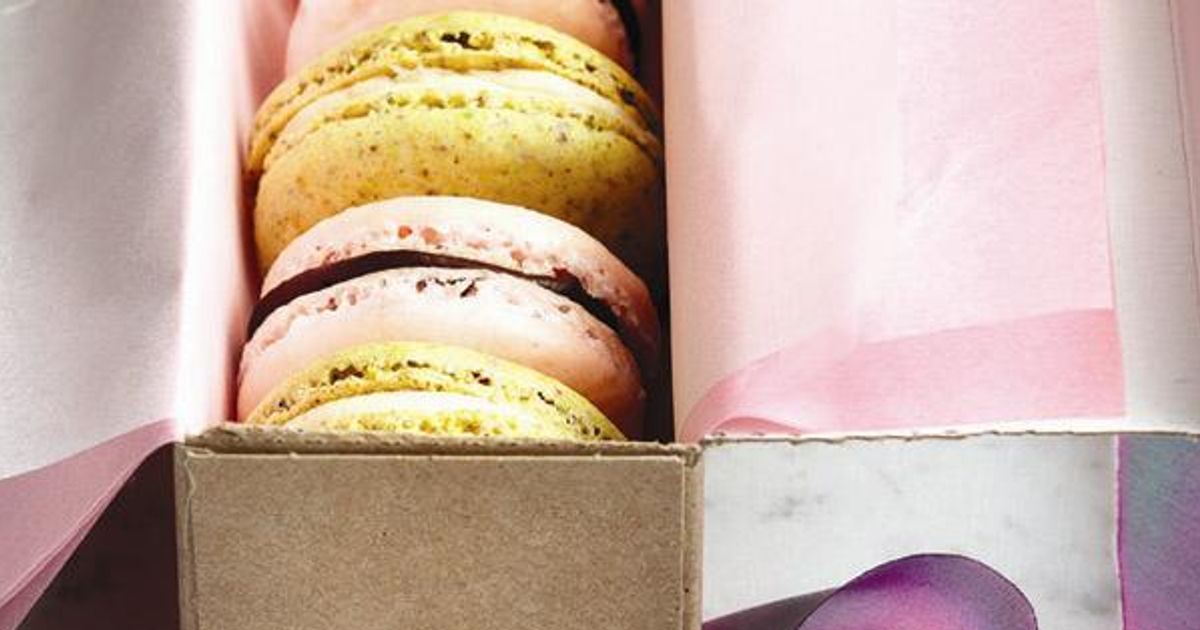 Raspberry chocolate macarons recipe - Chatelaine.com - Chatelaine