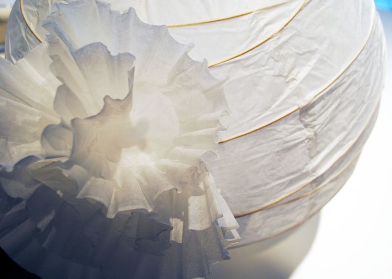 Easy DIY pendant light with coffee filters - Chatelaine