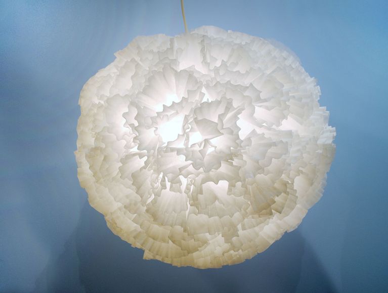 Easy DIY pendant light with coffee filters - Chatelaine