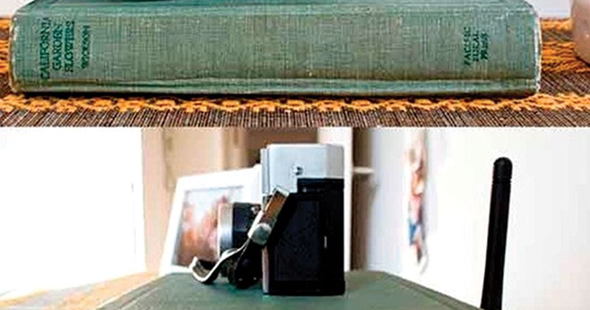 Declutter tip: Hide an internet router with a book cover - Chatelaine