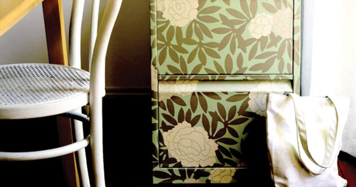 Wallpaper ideas: Use it on a filing cabinet - Chatelaine