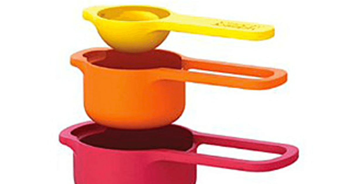 Neat and colourful measuring cups - Chatelaine