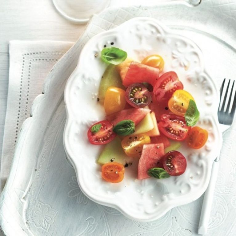 Crisp melon and tomato salad recipe - Chatelaine