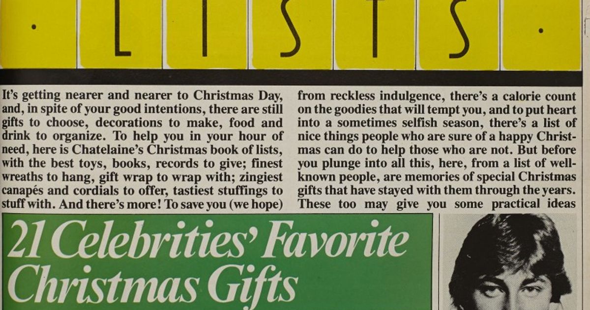 Throwback Thursday: In 1981, we polled Canadian celebs for their most ...