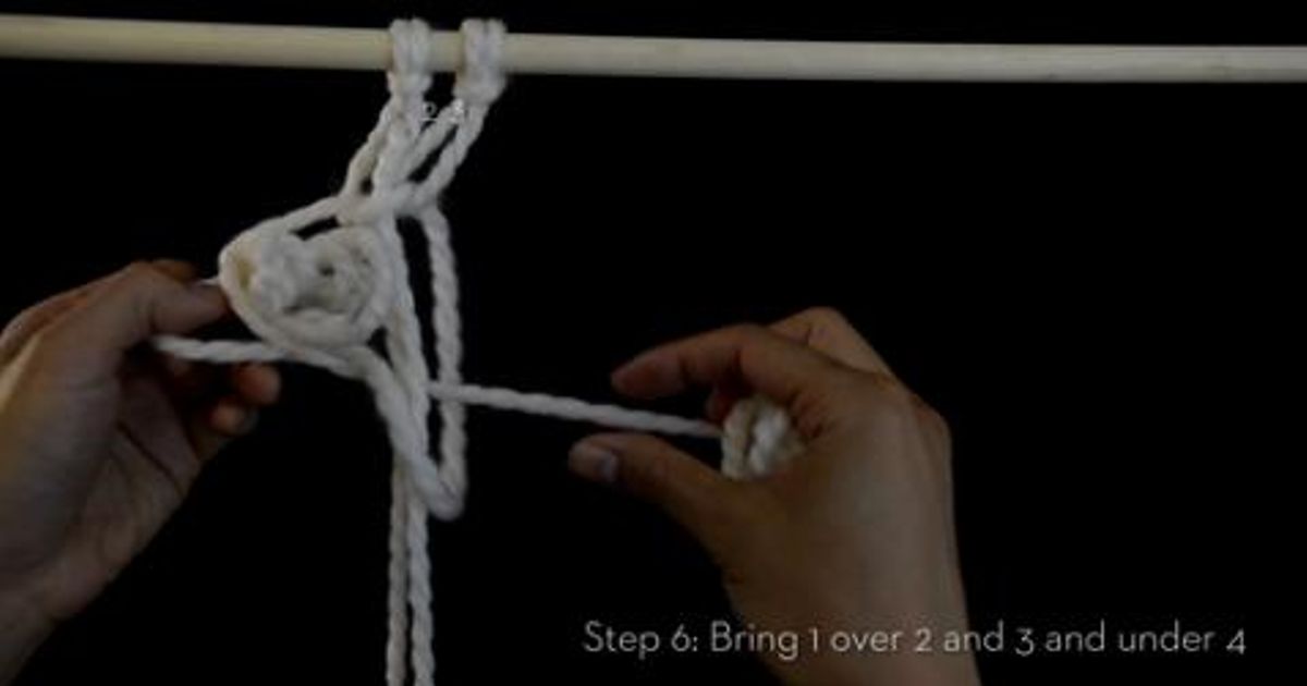 DIY Macrame: Square knot (left facing) - Chatelaine