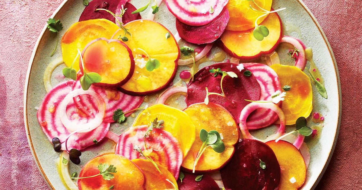 Beet And Peach Carpaccio Recipe - Chatelaine