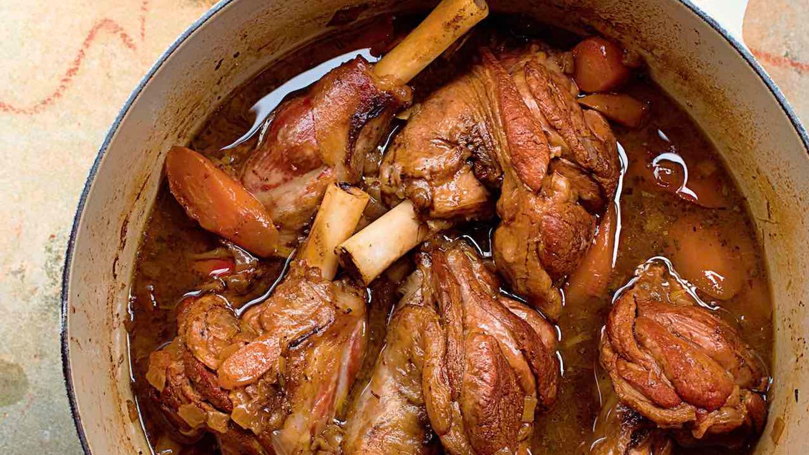 Nigella Lawson s lamb shanks with dates and pomegranate molasses