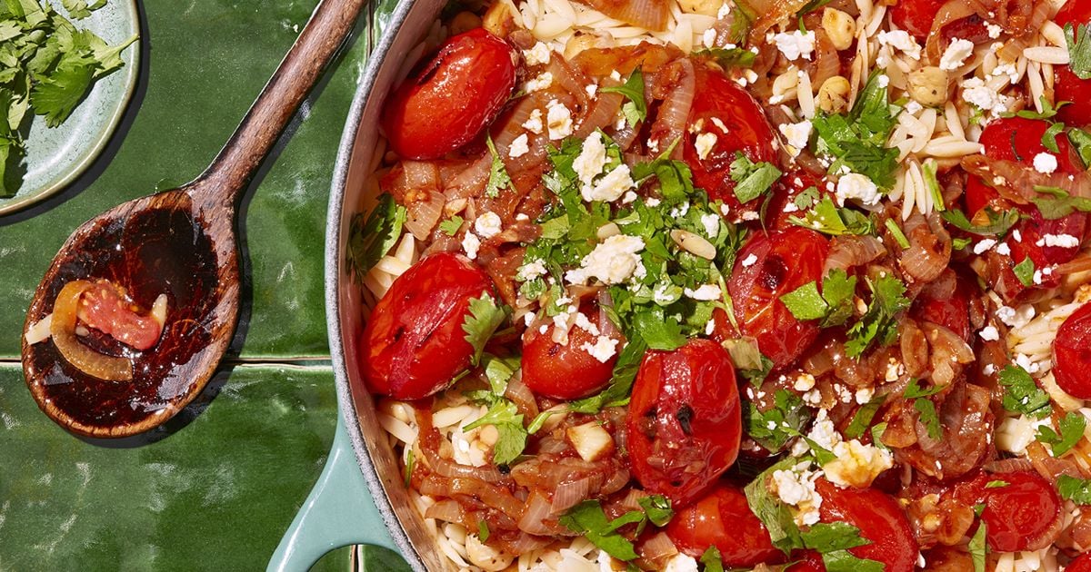 Toasted Orzo, Chickpea And Tomato Stoup recipe - Chatelaine