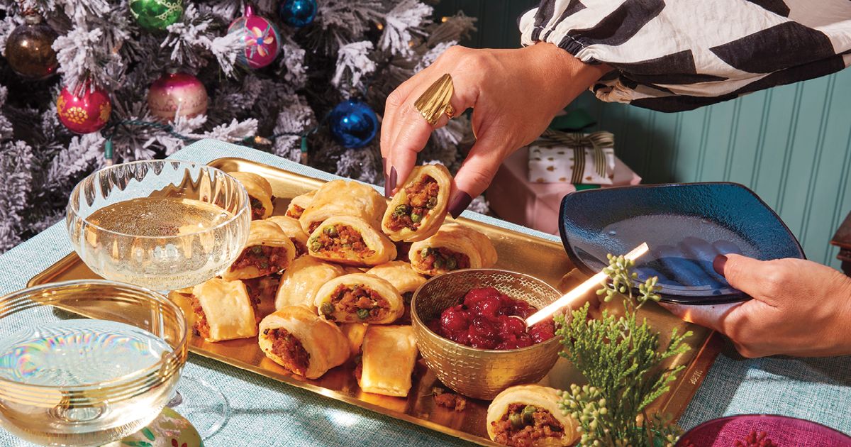 Samosa Puffs with Cranberry Chutney recipe - Chatelaine