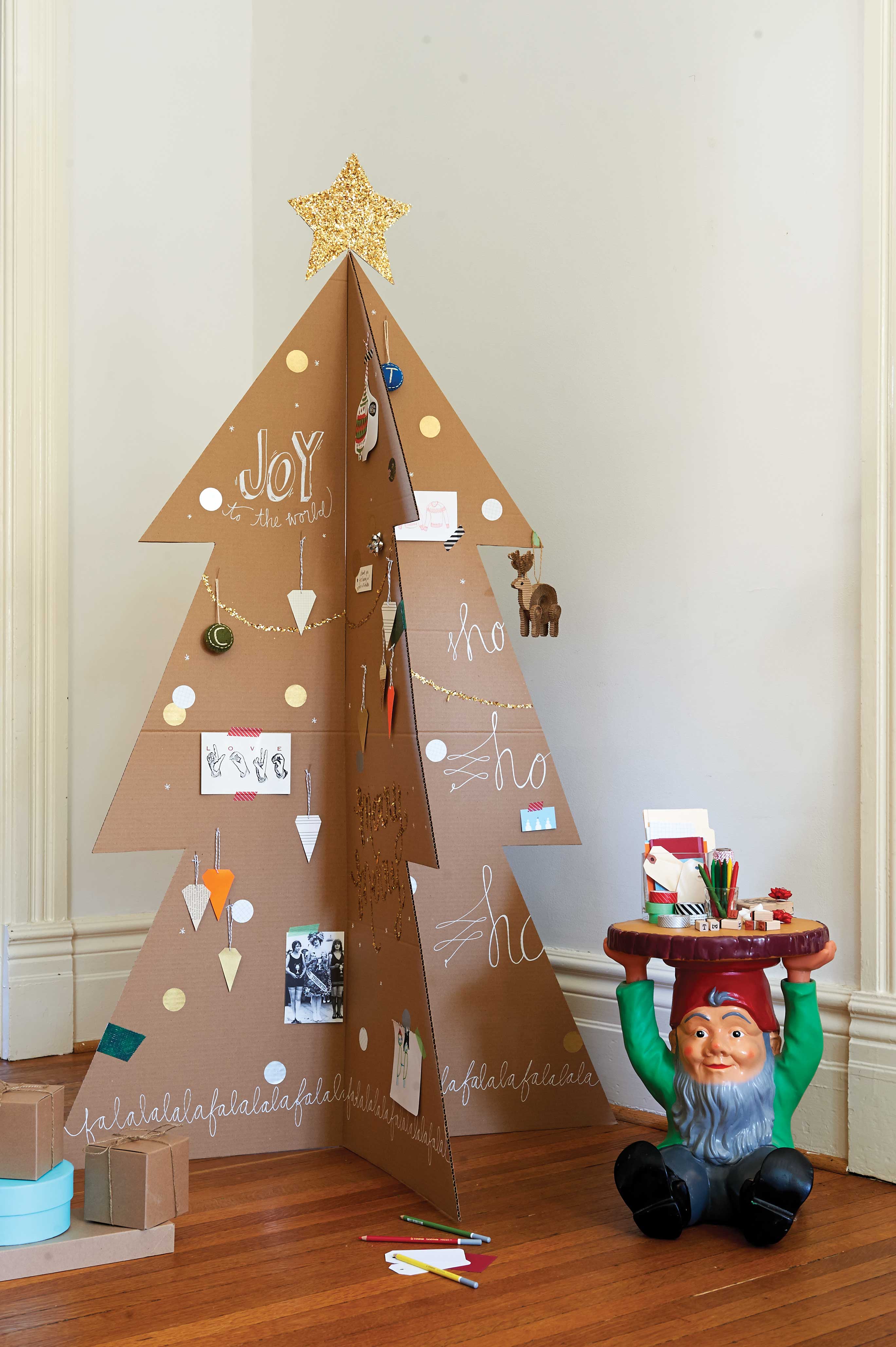 Make A Cardboard Christmas Tree How To Make A Christmas Tree Craft